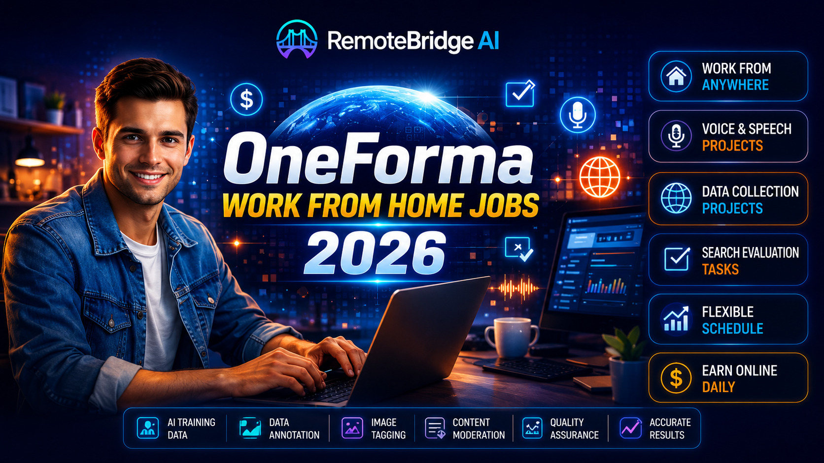 OneForma Work From Home Jobs (2026 Guide) – How to Apply