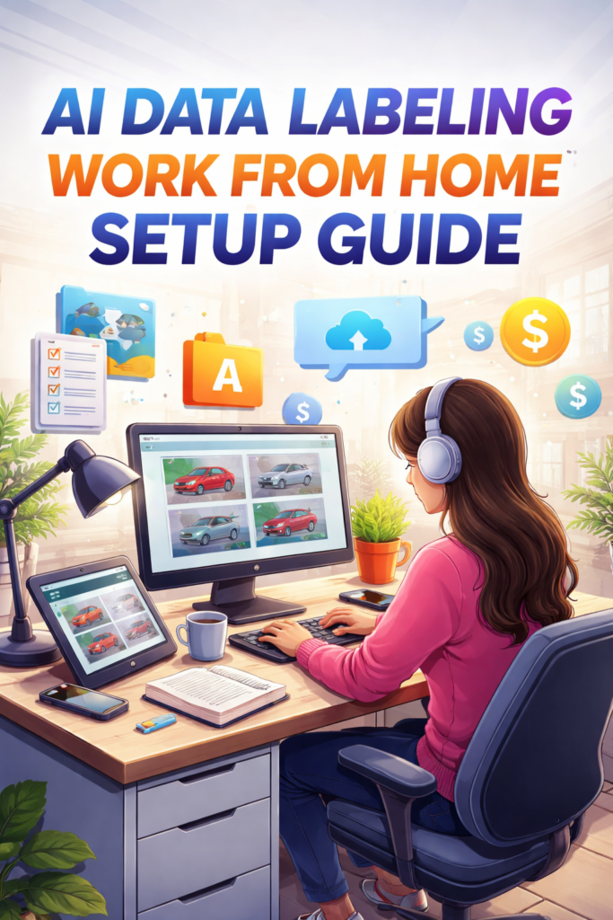 AI Data Labeling Work From Home Setup (2026) – Beginner Guide